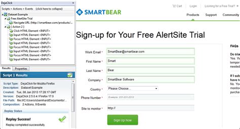 Script Variables AlertSite Documentation