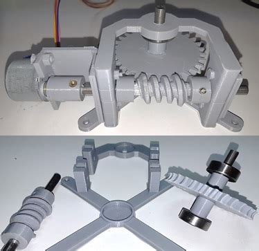 Plastic Worm Gear To Tune Loop Capacitor Making It Up