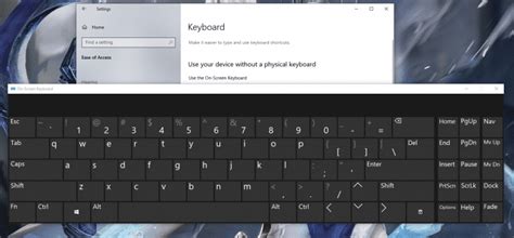 how to enable on screen keyboard in windows 10