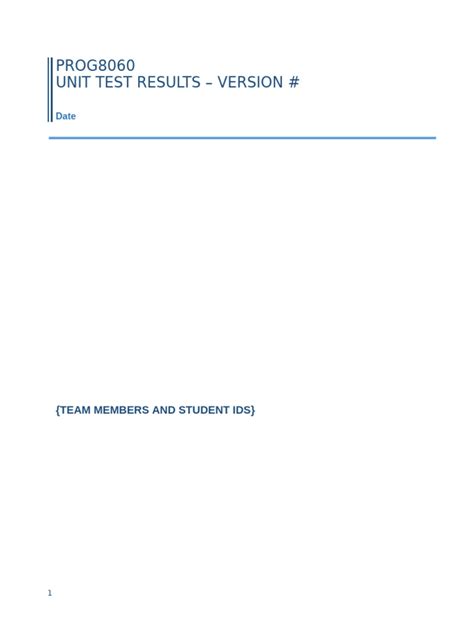 prog8060 unit test results pdf