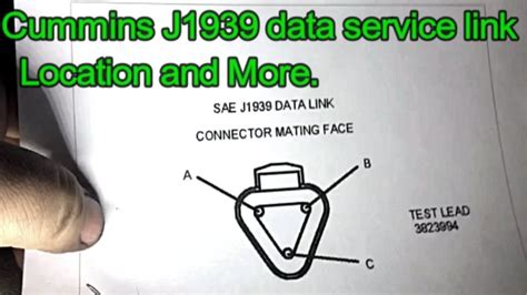 Cummins Diesel Isx Isb Service J1939 Service Data Link Location And More Youtube