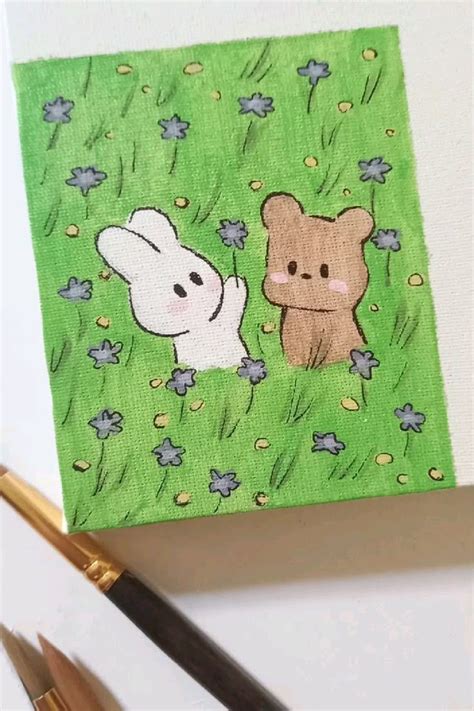 Campo De Flores Aesthetic Dibujo Diseño Para Lienzo Paisajes Bonitos