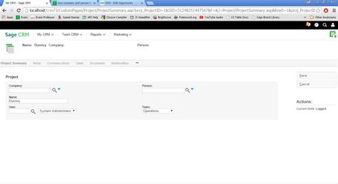 New Company And New Person Buttons In A Custom Entity Screen Sage