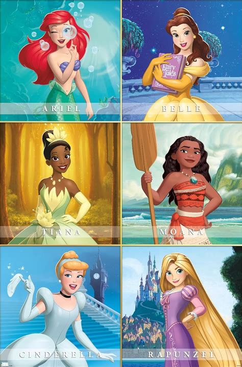 Trends International Disney Princess Scenic Grid Wall Poster 2237