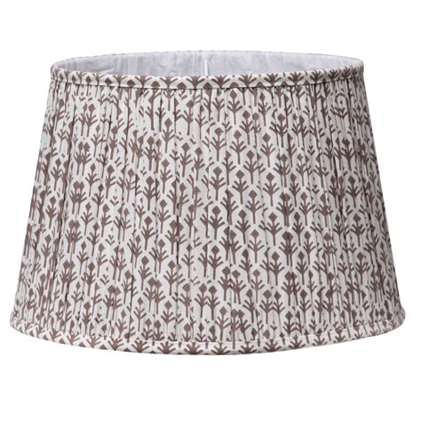 Charcoal Oak Leaf Block Print Shade Hedgeroe Home