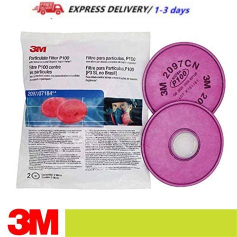 3m 2097 P100 Filter Compatible With 6200 7502 6502 6800 Fx Respirators