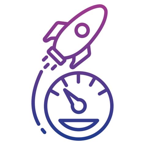 Accelerator Generic Gradient Outline Icon