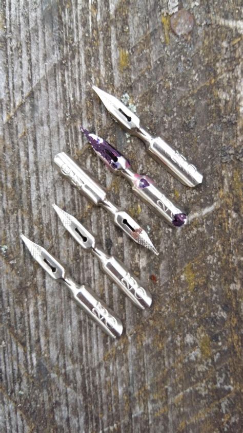 Vintage Ink Pen Nibs Dip Pen Nib Feather Calligraphy Pen Nib Etsy