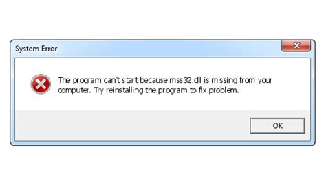 How To Repair MSS Dll Errors