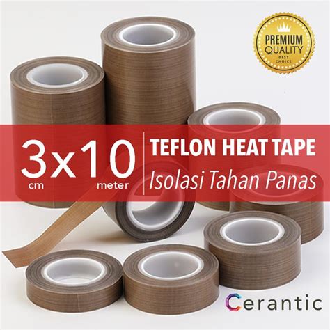 Jual Ptfe Heat Tape Coklat 30 Mm X 10 Meter Isolasi Anti Panas