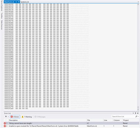 unable to open module file mainform vb stack overflow
