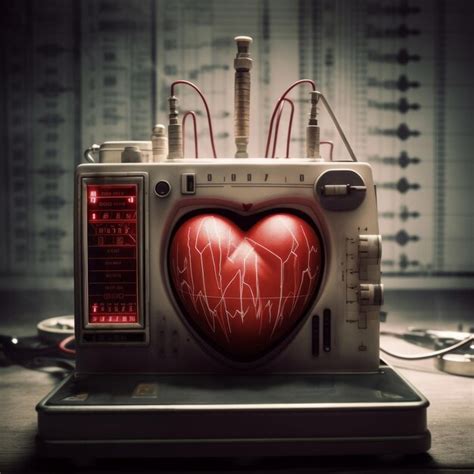 Abstract Art Heart Rate Monitor Heart Shape Heartbeat Pulse For Love