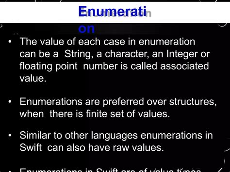 Enumerations Structure And Class In Swift Ppt