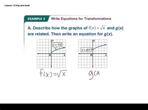 Precalculus Transformations Worksheet