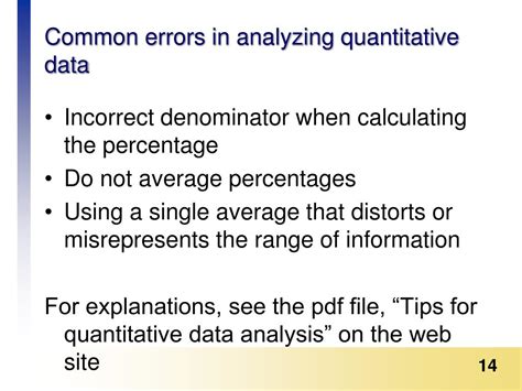Ppt Analyzing Quantitative Data Powerpoint Presentation Free