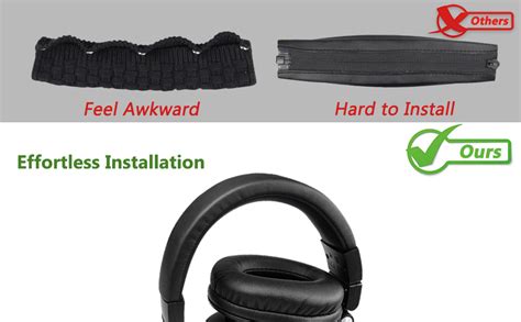 Soulwit Protein Leather Headband Cover For Audio Technica Ath M M X M Xwh M Xbt M Xbt