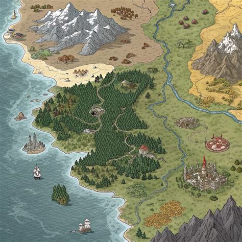 Do Fantasy Map Landscape Design Rpg Map Dndart By Dimyagzizi Fiverr