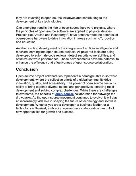 Discover The Power Of Open Source Project Collaboration Pdf