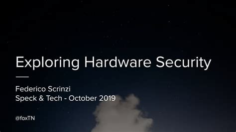 Exploring Hardware Security Pdf