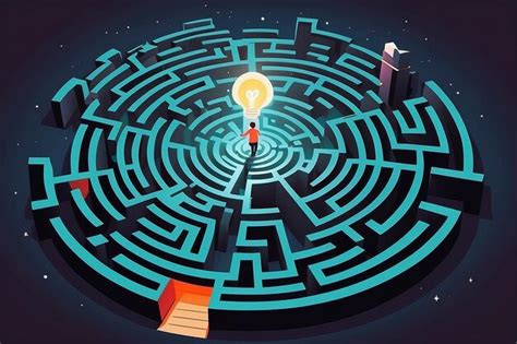 Premium Photo Selflove Pathfinding Navigating Mazes Light