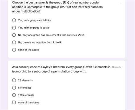 solved choose the best answer is the group r of real