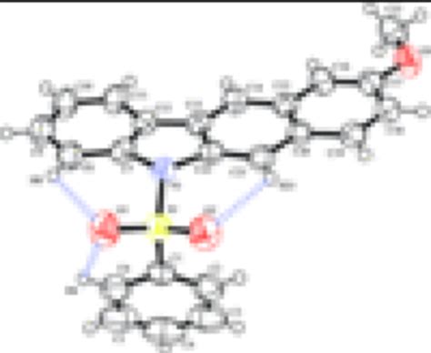 The Molecular Structure Of I With Atom Labeling Scheme Displacement