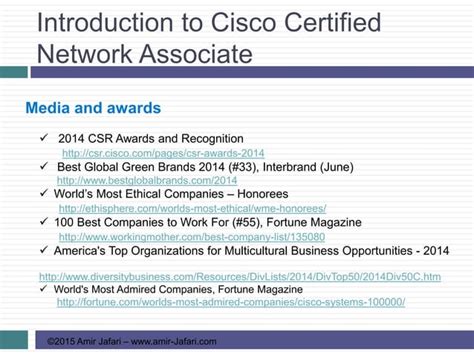 CCNA R S Introduction To Cisco Certified Network Associate PPT