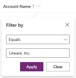Edit Filter Criteria In Model Driven App Views With Power Apps Power Apps Microsoft Learn