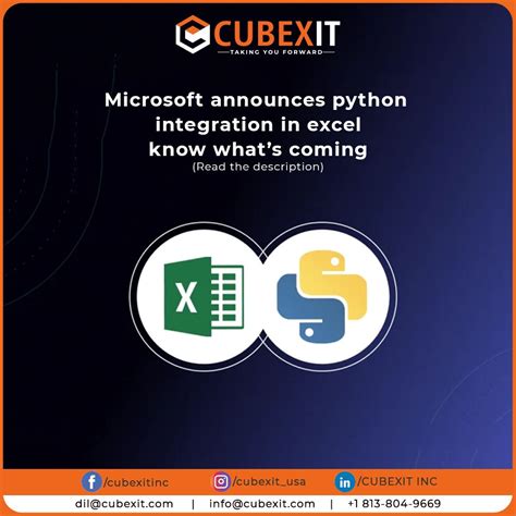 Cubexit Inc On Linkedin Cubexit Microsoftexcel Python Dataanalysis Datascience