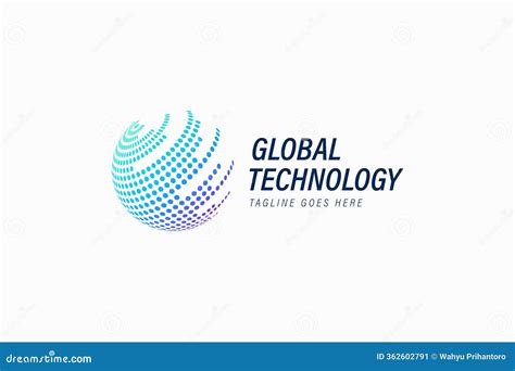Futuristic Global Network Cyberpunk Style Data Visualization Stock