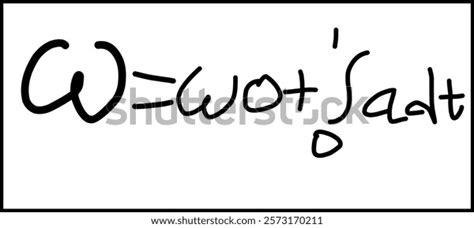 Rotational Motion Physics Formula Angular Position Stock Vector Royalty Free 2573170211