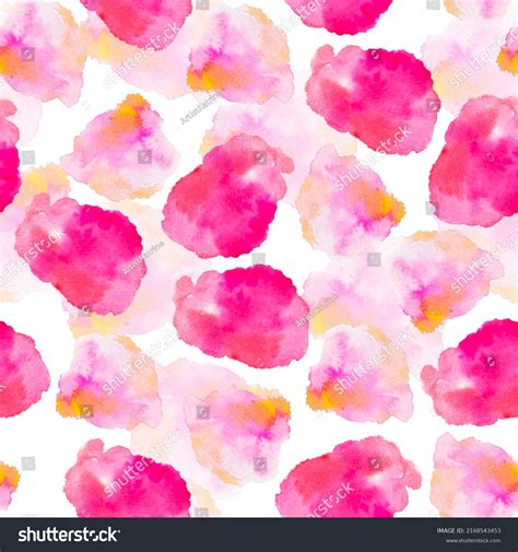 Watercolor Abstract Simple Blobs Clipart Pattern Stock Illustration