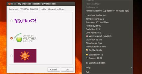My Weather Indicator Gets New Forecast Map Improved Geolocation Web Upd Ubuntu Linux Blog