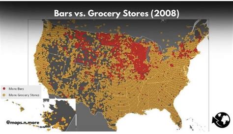 Bars Vs Grocery Stores 2008 Rcoolmaps