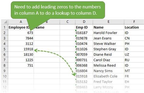 how to add leading zeros to numbers or text