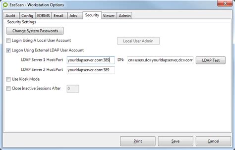75 LDAP Configuration With Active Directory EzeScan