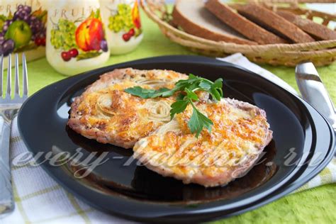 Мясо по французски из свинины в духовке рецепт с фото