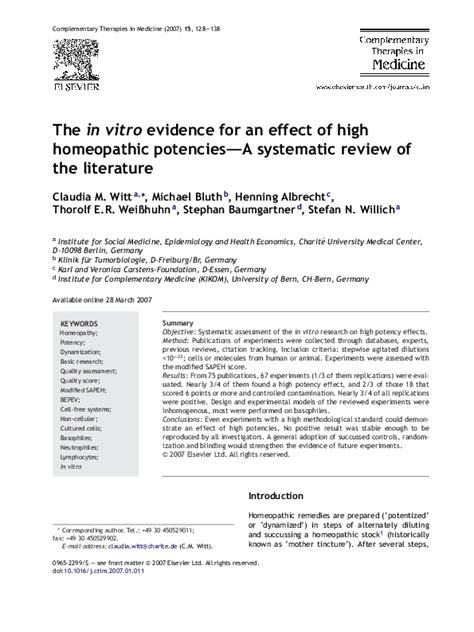 Pdf High Potency Effects A Systematic Review
