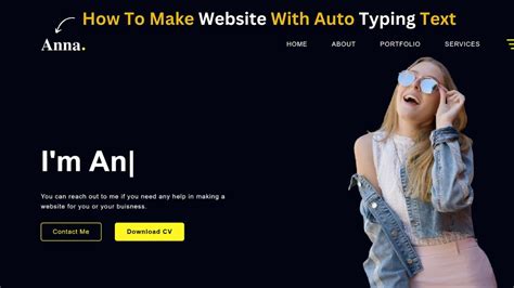 How To Make Website With Auto Typing Text Effect Using Html Css