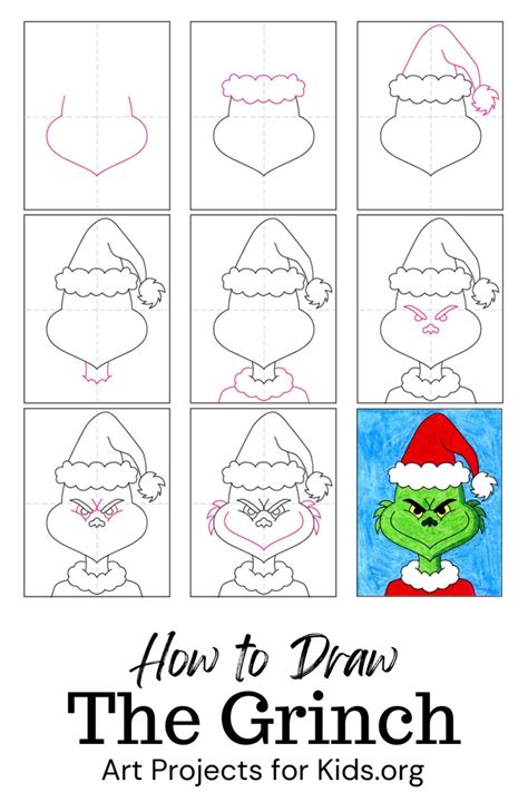 Learn How To Draw The Grinch With An Easy Step By Step PDF Tutorial