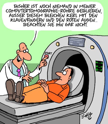 Computertomographie Von Karsten Schley Forschung And Technik Cartoon Toonpool