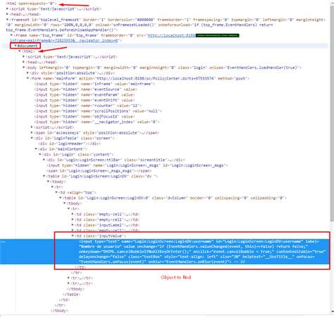 Problem When Try To Find A Object Into A Document Html Issue 7011
