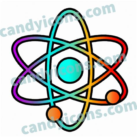 A Stylized Atom Symbol With Orbiting Electrons 5619 Candyicons