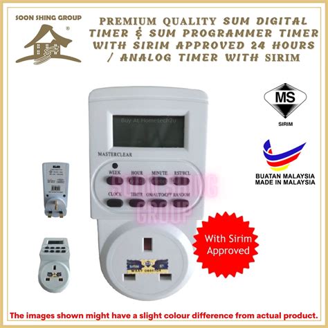 Sum Digital Timer And Sum Programmer Timer With Sirim Approved 24 Hours Analog Timer With