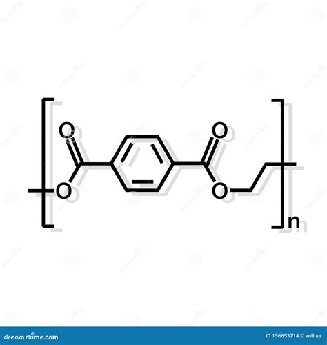 Polyethylene Terephthalate Polymer Stock Vector Illustration Of