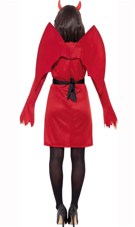 Black And Red Devil Halloween Costume Womens Budget Devil Costume
