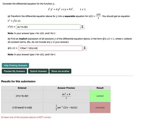 Consider The Differential Equation For The Function Chegg