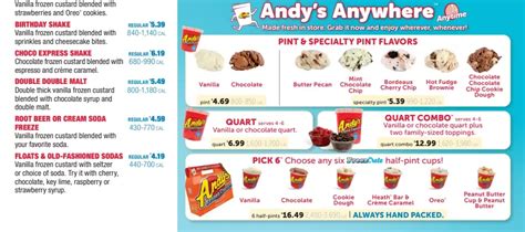 Andy S Frozen Custard Menu With Updated Prices In Usa 2025 Artofit