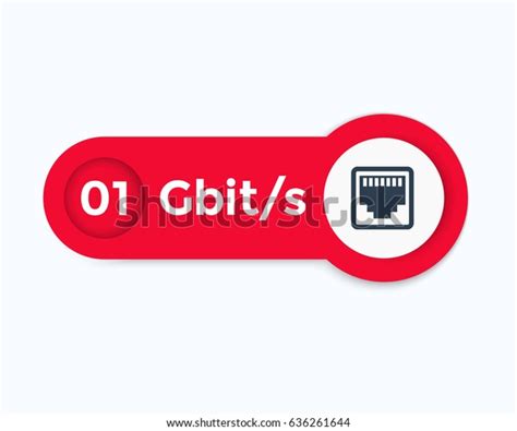 Ethernet Socket Icon Vector Label Stock Vector Royalty Free 636261644