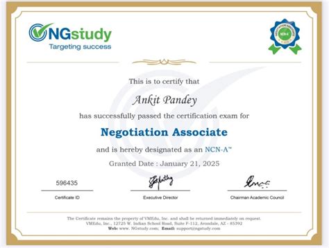Professionaldevelopment Negotiation Certification